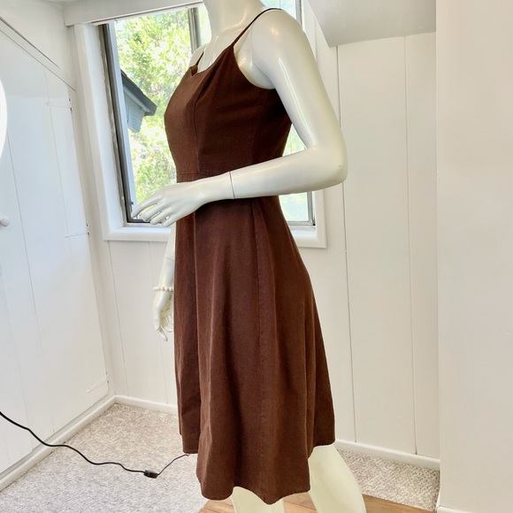 Jessica Howard | Dresses | 22 Jessica Hayward Chocolate Brown Linen ...